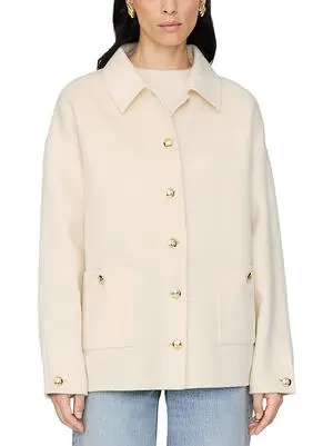 ANINE BING Luca Wool Cashmere Jacket - Ivory