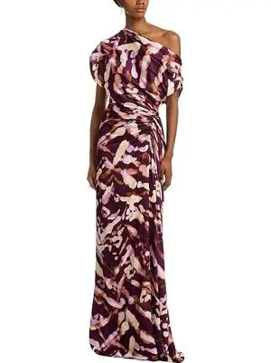 A.L.C. Poppy One-shoulder Gown - Plum/violet