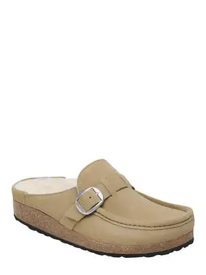 BIRKENSTOCK Buckley Shearling Clogs - Taupe