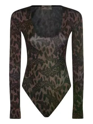 Fiorucci Animal-print Bodysuit - Brown
