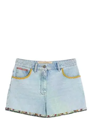 Valentino Garavani Cotton Thigh-length Shorts - Blue