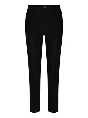 Dolce & Gabbana Tailored Linen Pants - Black