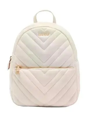 Liu Jo Quilted Chevron Backpack White