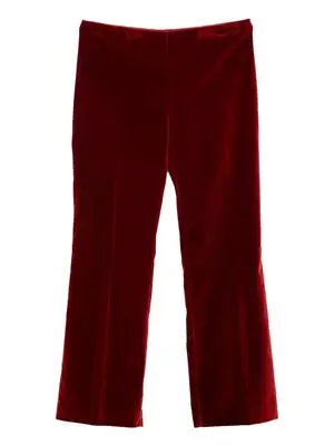 Etro Velvet Texture Trousers - Red
