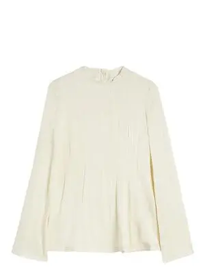 JIL SANDER Satin Blouse - White