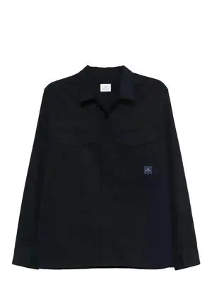 Paul Smith Cotton-nylon Double-pocket Shirt - Blue