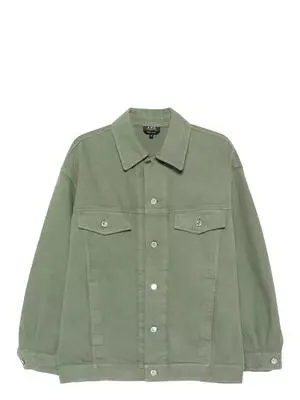 A.p.c. Button-fastening Flap-pocket Jacket - Green