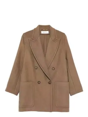Max Mara Double-breasted Patch-pocket Coat - Brown
