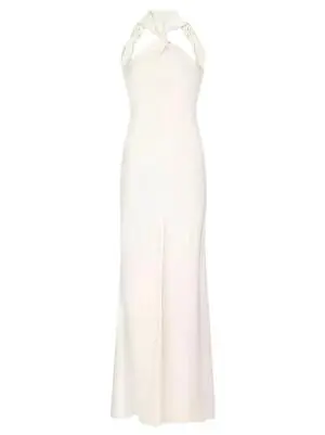 Attico Knot-detail Maxi Dress - White