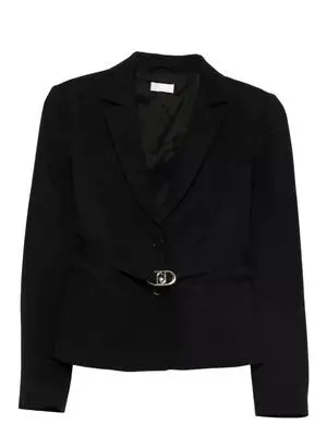 Liu Jo Belted Single-breasted Jacket - Black