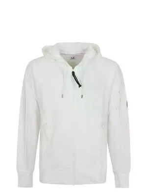 C.P. COMPANY Hooded Zip-up Sweatshirt - White