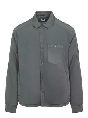C.P. COMPANY Buttoned Shirt Jacket - Grey