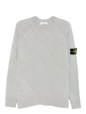 Stone Island Wool Crew Neck Sweater - Grey