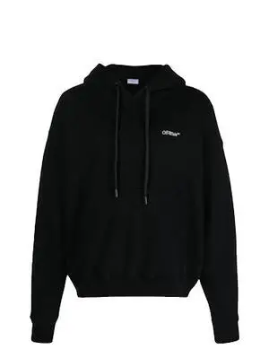 Off-White Scratch Arrow Skate Fit Hoodie - Black