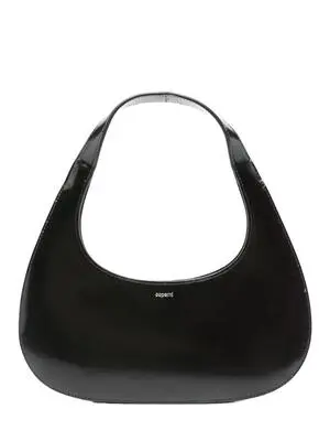Coperni Leather Shoulder Bag - Black