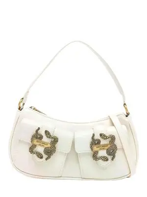 JUST CAVALLI Snake-Buckle Tote