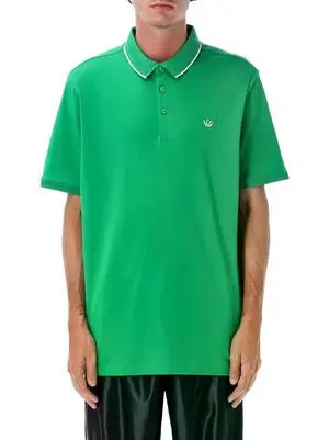 Adidas Twistknit Trefoil Polo Shirt - Green