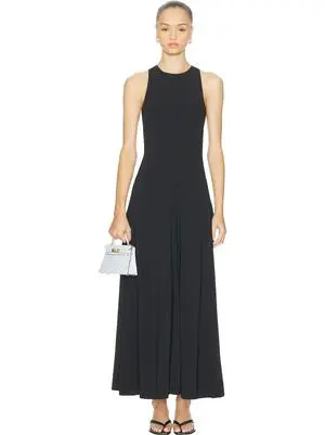 ST. AGNI Cut Away Maxi Dress - Black