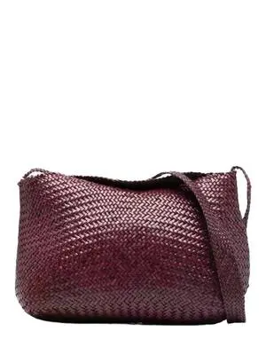 Dragon Diffusion Woven Leather Shoulder Bag - Purple