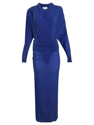 Burc Akyol Draped Jersey Dress - Blue