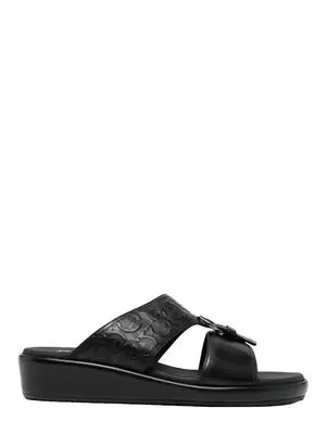 FERRAGAMO Murray Triple Sandals - Black