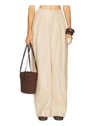 CAMILA COELHO Harlow Linen Pant - Flax