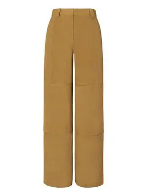 Tory Burch Relaxed-fit Suede Pant - Hazelnut Suede