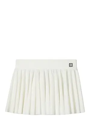 Tory Burch Flounce Jersey Tennis Skirt Snow White