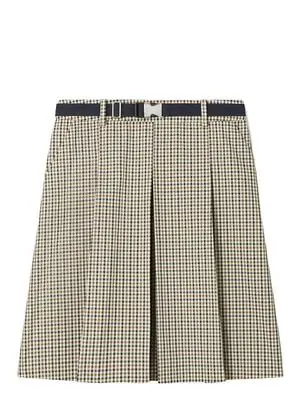 Tory Burch Plaid A-line Golf Skirt - Multi Ivy Plaid