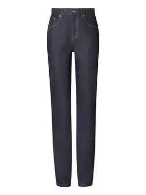 Tory Burch Straight-leg Denim Jean - Raw/unwashed