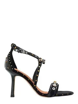 Kurt Geiger 89mm Bow Eyelet-embellished Sandals - Black