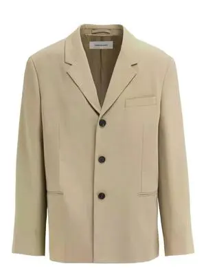 FERRAGAMO Four-button Single-breasted Blazer - Neutrals
