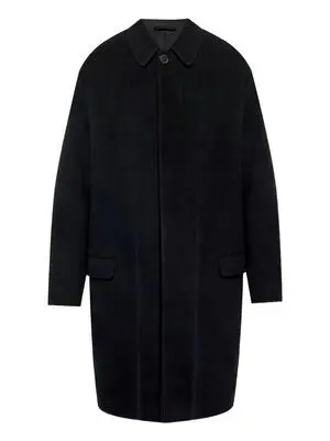 MARANT Button-fastening Collared Coat - Black