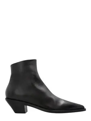 Marsèll 50mm Pointed-toe Heeled Ankle Boots - Black