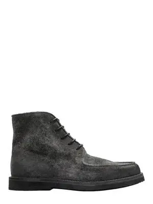 Marsèll Lace-up Suede Boots - Grey