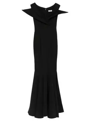 VESTIAIRE D'UN OISEAU LIBRE Cowl Neck Sleeveless Dress - Black