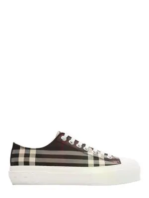 Burberry Check-pattern Low-top Sneakers - Brown