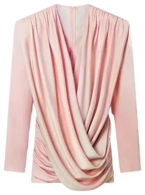 Stella McCartney Draped-shoulder Mini Dress - Pink