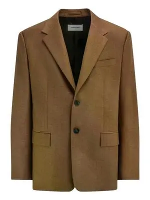 FERRAGAMO Single-breasted Blazer - Brown