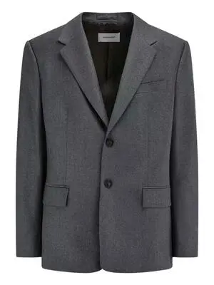 FERRAGAMO Two-button Single-breasted Blazer - Grey