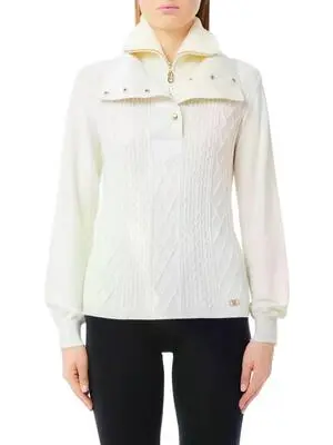 Liu Jo Balloon-sleeve Sweater - White