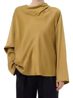 Loulou De Saison Draped Blouse - Yellow