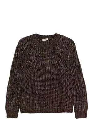 Herno Metallic Ribbed Knit Sweater - Brown