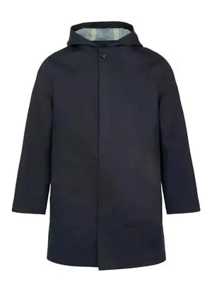 YVES SALOMON Hooded Coat - Blue