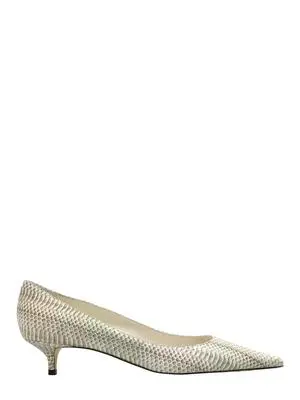 JIMMY CHOO 40mm Amelia Snakeskin Pumps