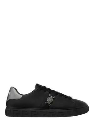 Versace Greca La Medusa-embellished Sneakers - Black