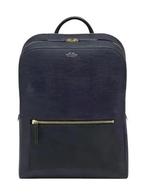 Smythson Panama Zip-around Backpack - Blue