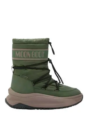 Moon Boot Drawstring-fastening Rain Boots - Green