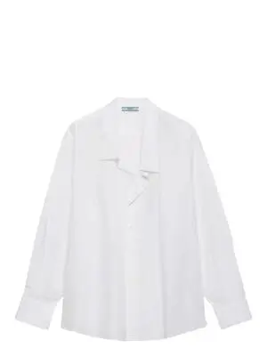 Prada Poplin Button-fastening Shirt - White