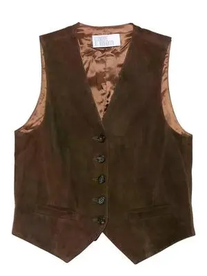 Giuseppe Di Morabito Button-fastening Suede Waistcoat - Brown